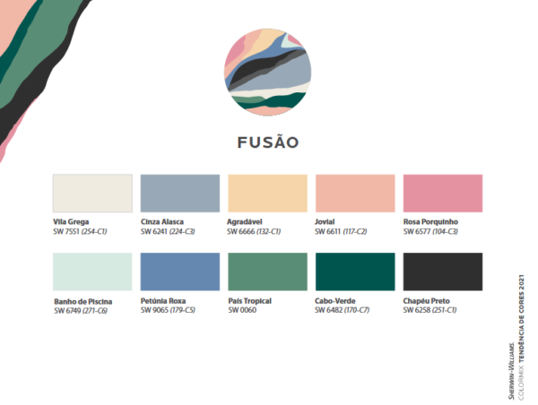 Colormix Tendência de Cores da Sherwin-Williams para 2021 - Conexão Decór
